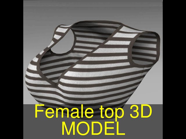 Female top 3D Model - FlatPyramid