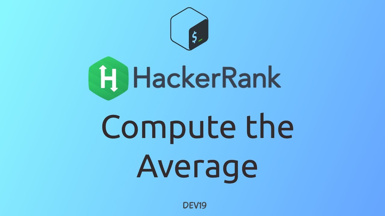 #10 Compute the Average | HackerRank Linux Shell #shell #c #shellscripting  #hackerrank