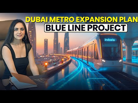 Dubai’s metro line expansion plan | Route if the Dubai metro blue line | Dubai Metro evolution