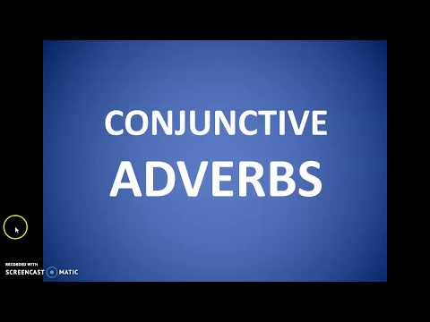 Conjunctions: Furthermore and moreover