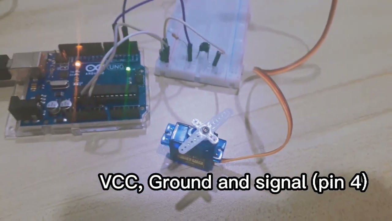 9  Control Servo Motor using Push Button Arduino