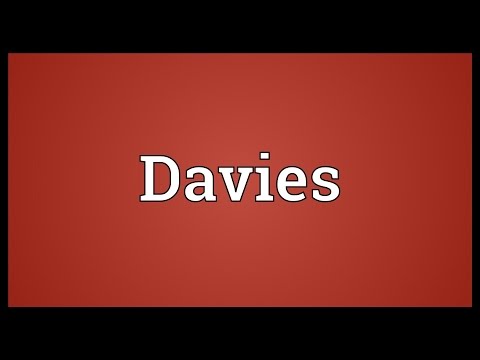 Davies Meaning
