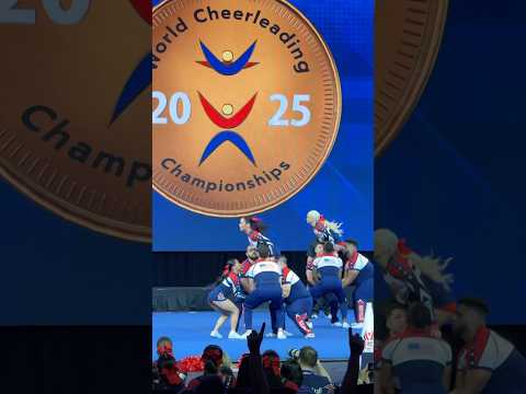 USA cheer coed premier 2025!!! ❤️ #cheer #usa #cheerleading #stunt