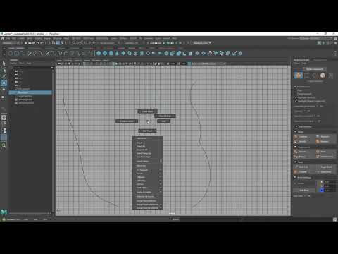 Maya Introduction: Working with Curve Tools (NURBs)