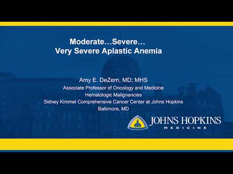 Webinar: Moderate, Severe, Very Severe Aplastic Anemia 2018