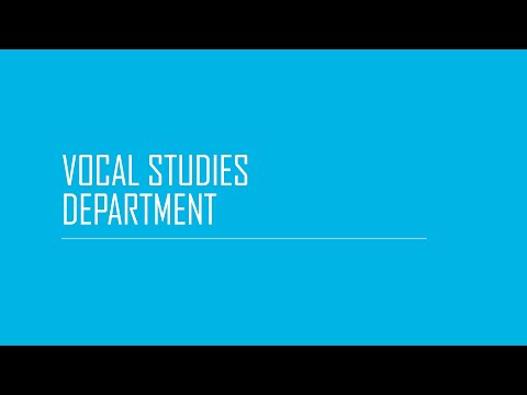Vocal Studies | Recorded Audition Advice