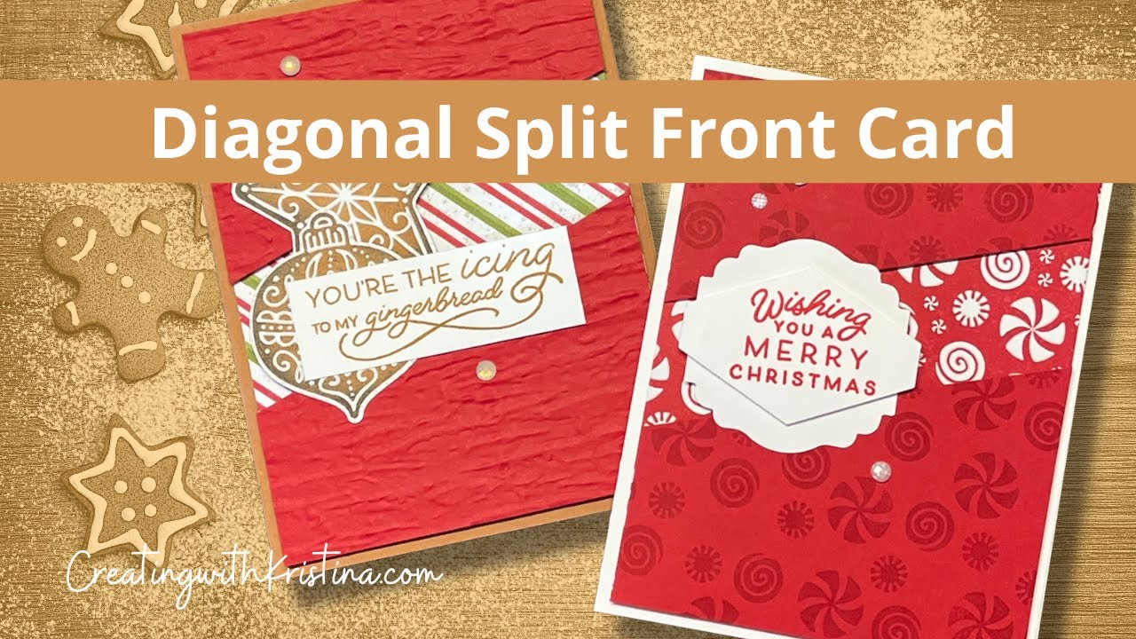 Diagonal split card front tutorial