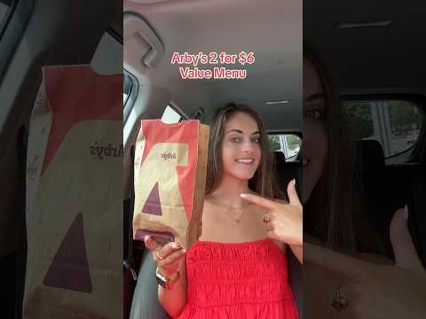 Arby’s 2 for $6 Value Menu 🫶🏼❤️🧀 Is it worth the hype?#arbys #arbysmenu #arbyswehavethemeats