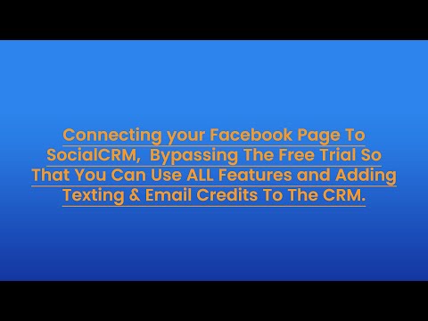 Connecting your Facebook Page To SocialCRM