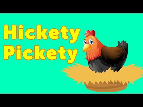 Hickety Pickety My Black Hen Nursery Rhyme I Kindergarden TV