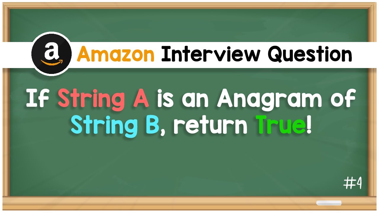Valid Anagram - Amazon Code Interview - Leetcode #242