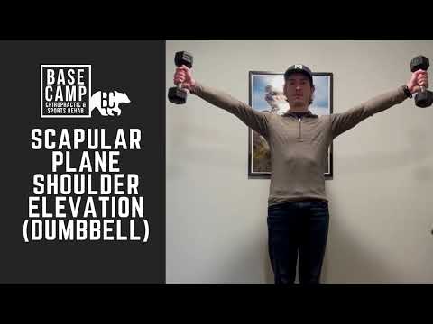 Scapular Plane Shoulder Elevation with Dumbbell