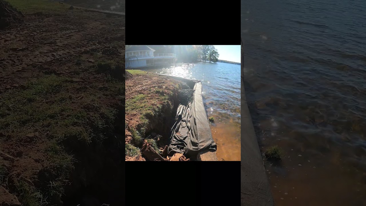 Concrete seawall repair #landscapers #construction #landscaper #gardenequipment #landscapecontractor