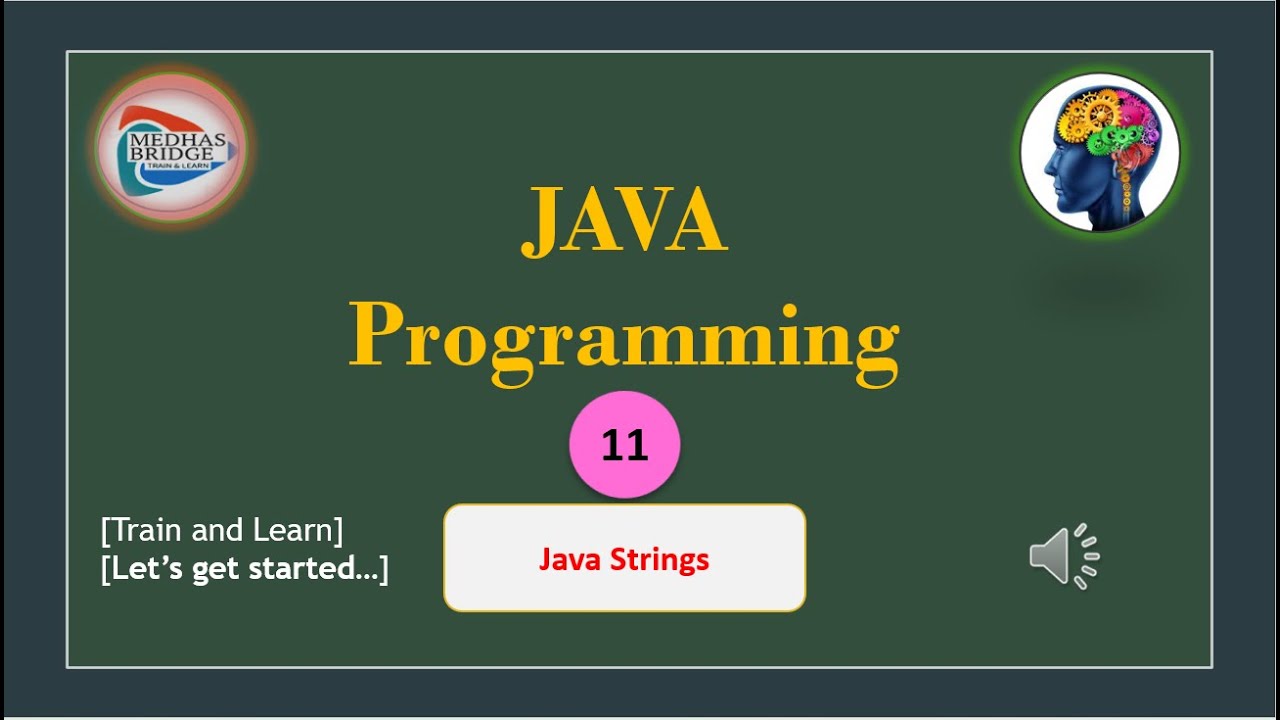 Let's Learn Java:#11. Java Strings [Concepts through Sample Programs]