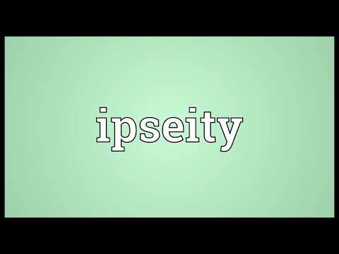 Ipseity Meaning