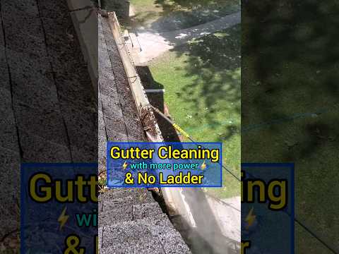 Easy Clean Gutters with No Ladder #diy #homeimprovement