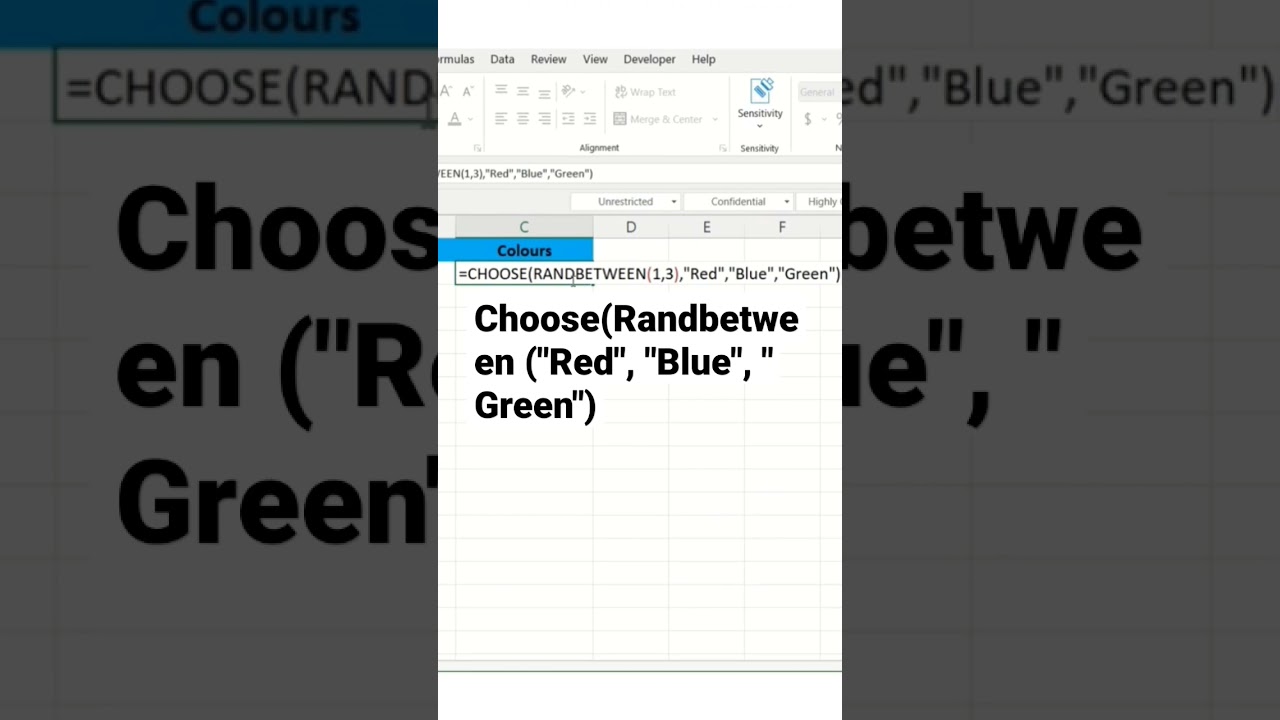 How to Create Random Words In Excel Using Randbetween Function