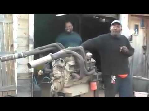 Hilarious first time engine start