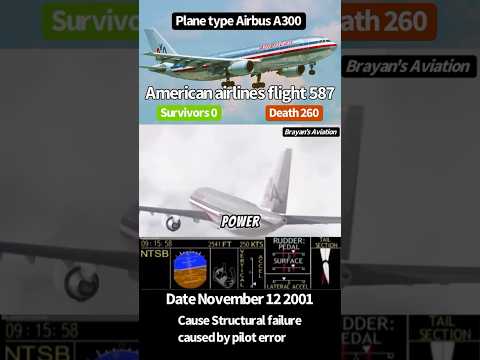 American Airlines flight 587 CVR and Crash animation