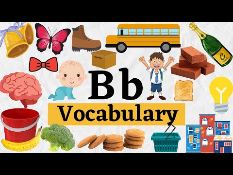 Words that start with Bb| Recognition |Phonics|Bb Vocabulary |Word bank| English for Nursery kids|