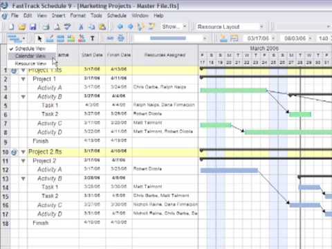 Project Management Software, FastTrack Schedule 9 Quick Tour