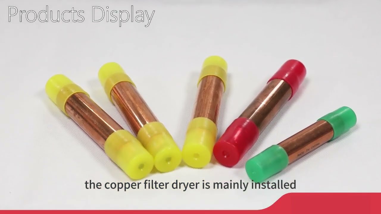 The show of various models of refrigerator copper filter drier. #refrigerator #airconditioner #hvac