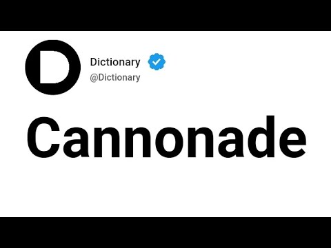 Cannonade Meaning In English