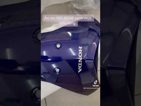Áo ws 100 2008 xanh mực chỉ vàng zin mới Honda .