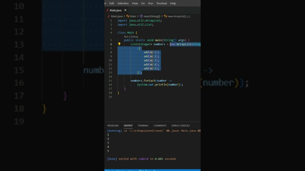 Easy way to create a list of something in Java