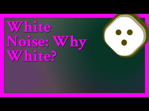 White noise, is called white in analogy to white light: The background noise that is continuously...