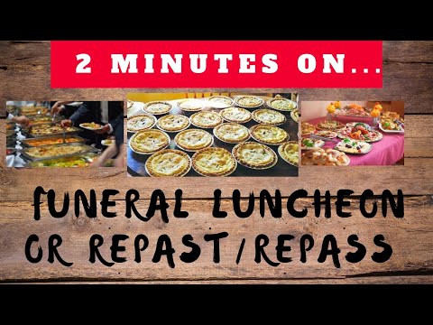 What is a Luncheon or Repass/Repast?- Just Give Me 2 Minutes