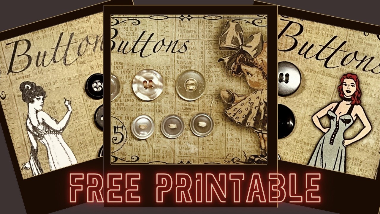 Free Printable Button Cards