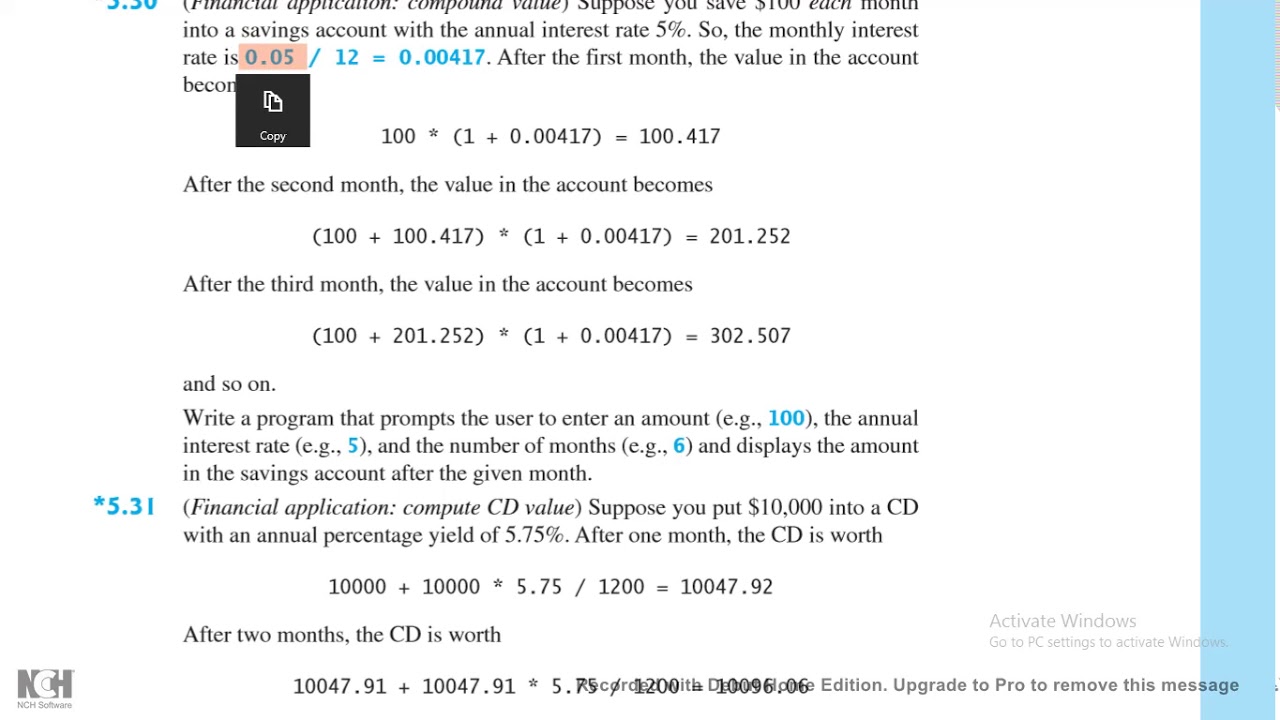 Introduction To Java Programming   Exercise 5 30b