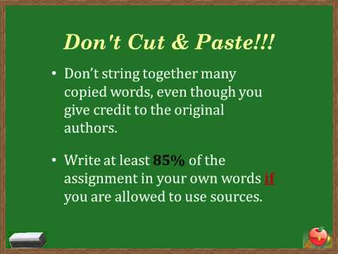 Plagiarism PowerPoint - Audio