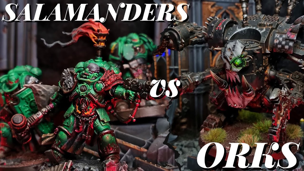 Space Marines Vs Orks. 2k points Warhammer 40k Battle Report 