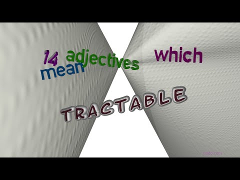 tractable - 15 adjectives which are synonyms to tractable (sentence examples)