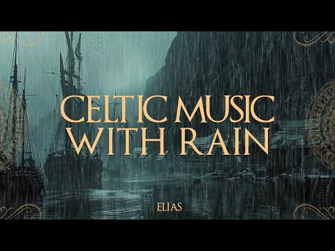 Relaxing Celtic Music - A Rain Moody Night at the Ruined Medieval Harbor - 11 hours No ads