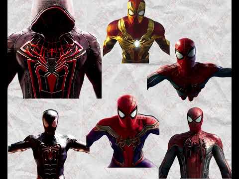 Bundle of 26 Transparent Spiderman Clipart Set - PNG, 300 dpi - 4096px