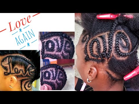 How to braid the word LOVE