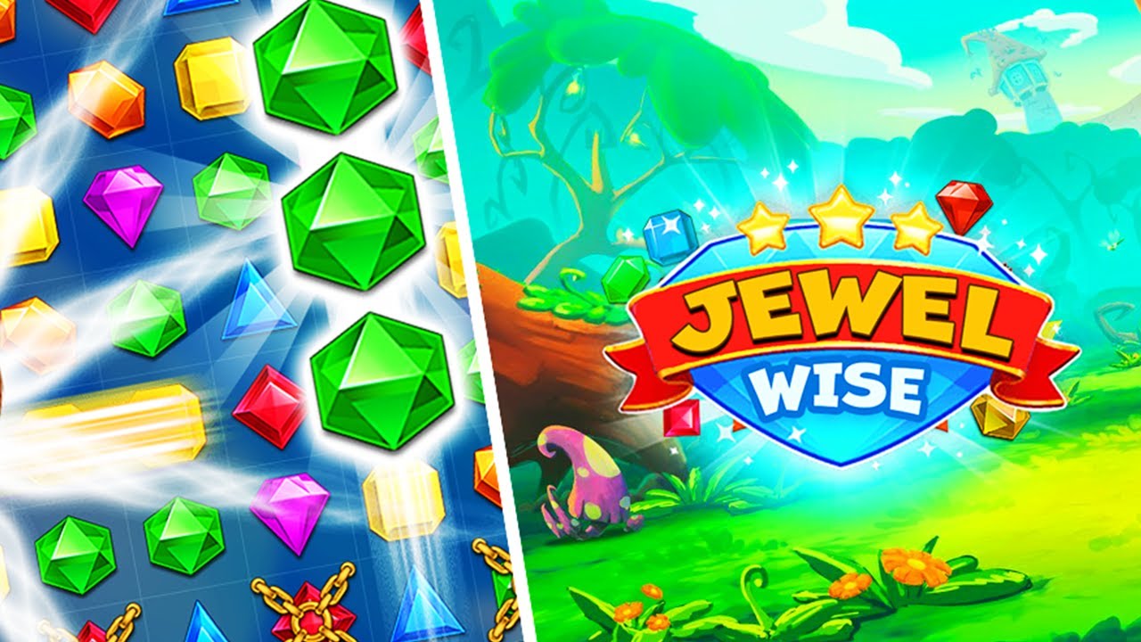 Jewel games Match 3 - matching games with colorful jewels. Wise Match3