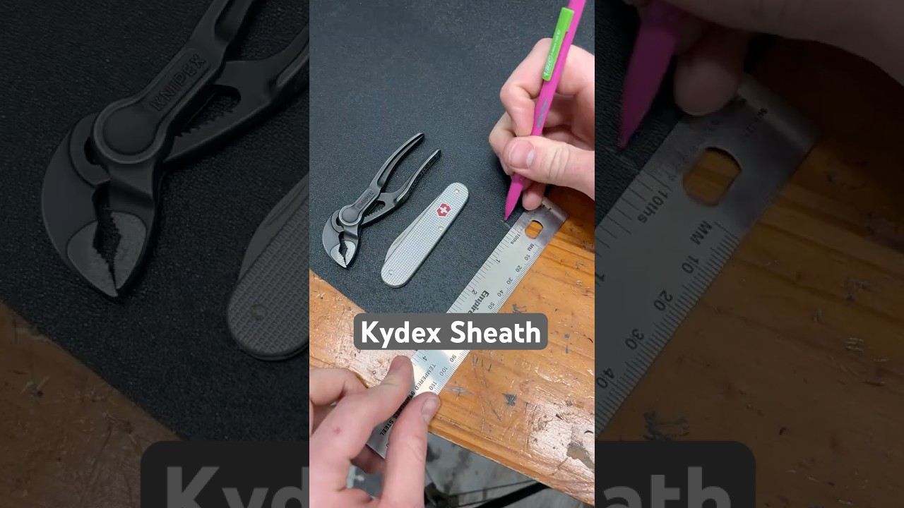 Making A Kydex Sheath For Knipex Pliers and Swiss Army Knife