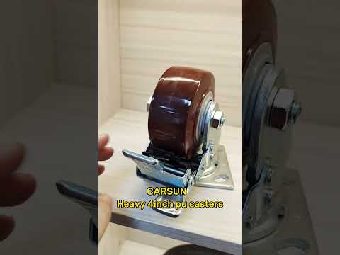 Heavy duty casters 4 inch polyurethane caster wheels pu wheel #casterwheel #casters #factory