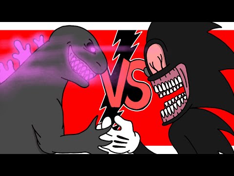 Cartoon Sonic vs Shin Godzilla (Animation)