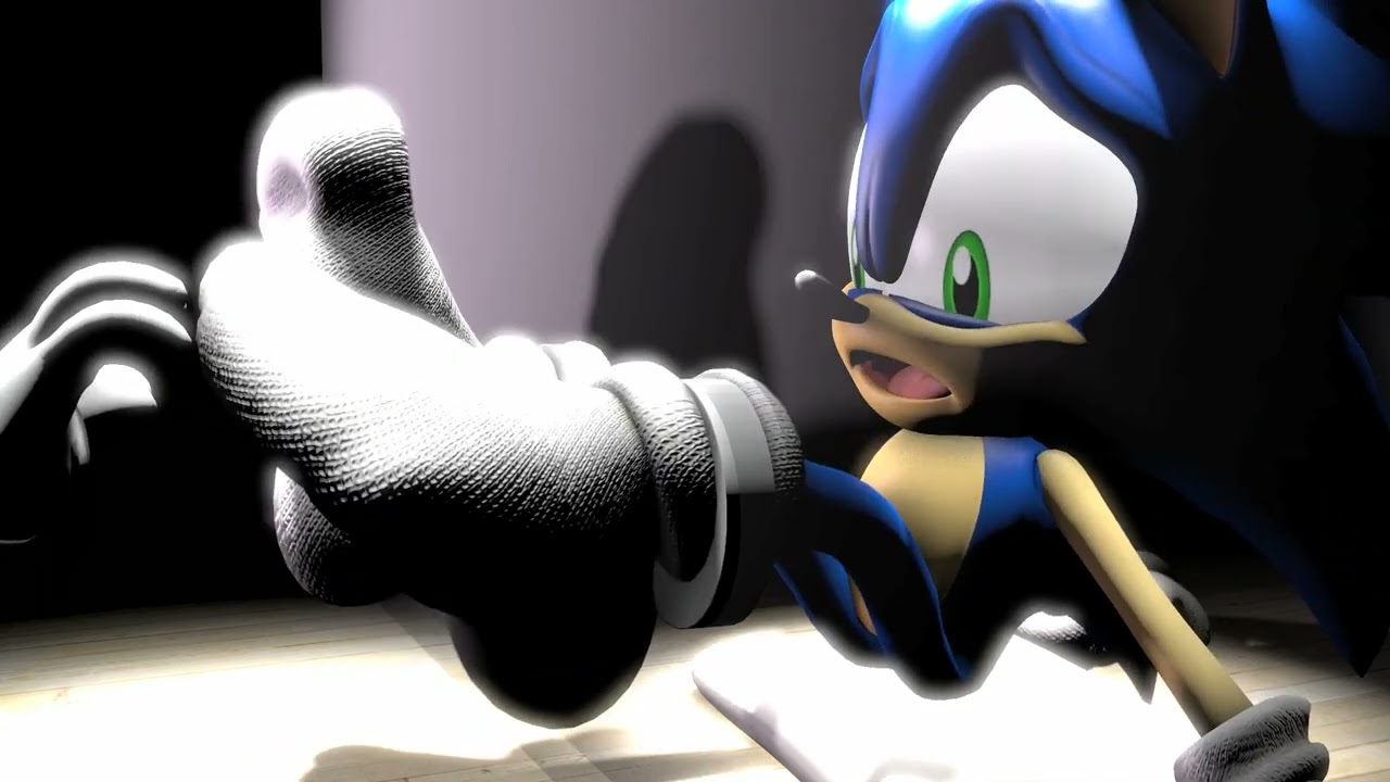 Sonic the Hedgehog Panics in the Glass Vault