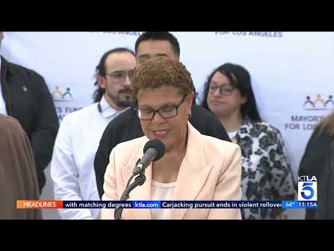 Mayor Bass touts homeless program 'We Are L.A.'