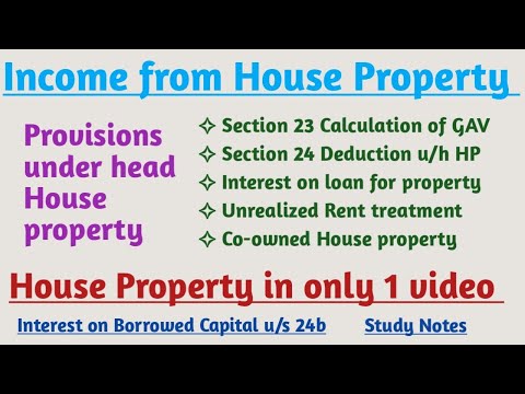 Income from house property || Interest on loan for house property || Annual value of house property