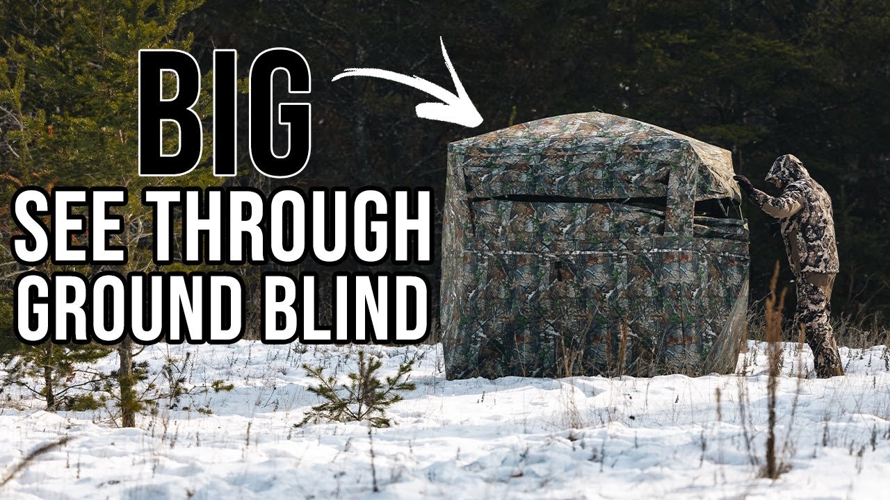 3-4 Person See Through Ground Blind!! | TideWe Outdoors Review