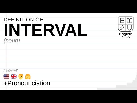INTERVAL meaning, definition & pronunciation | What is INTERVAL? | How to say INTERVAL