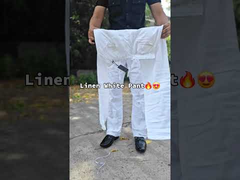 White Linen Pant 🔥😍 M to XXL .. #shorts #menswear