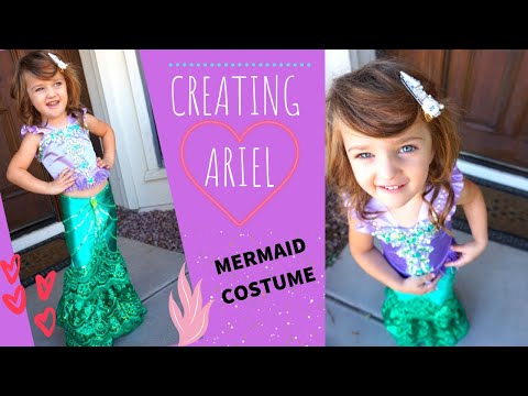 CREATING ARIEL | DISNEY THE LITTLE MERMAID COSTUME | KIDS COSTUMES